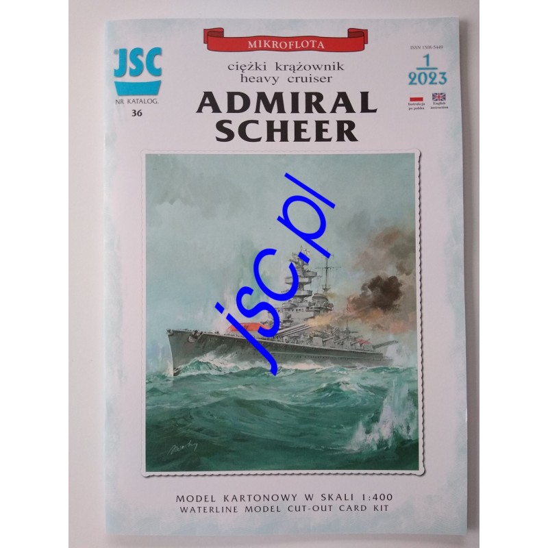 German heavy cruiser ADMIRAL SCHEER (JSC 36)